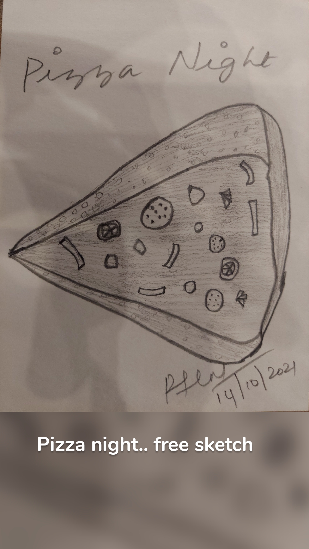 Pizza Night.. sketch | Parveen's Kitchen