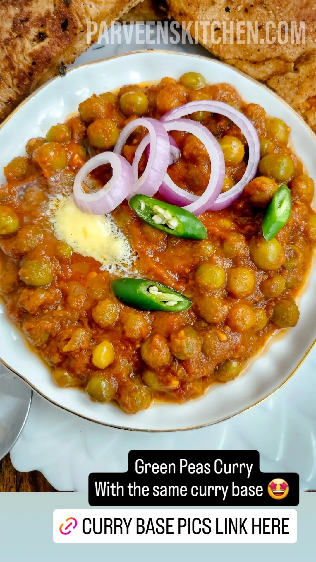 Green Peas Curry with slow cooked Curry base | Parveen's Kitchen